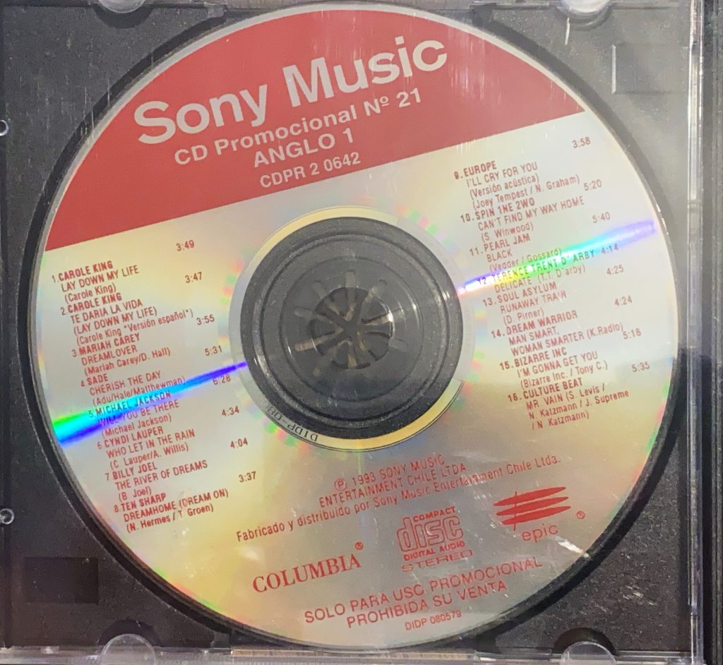 V/A - Sony Music CD Promocional N°21 ANGLO 1 [1993] Ed. CHI - Second ...